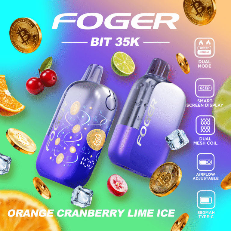Orange Cranberry Lime Ice – Foger Bit 35K Puffs - foger vape